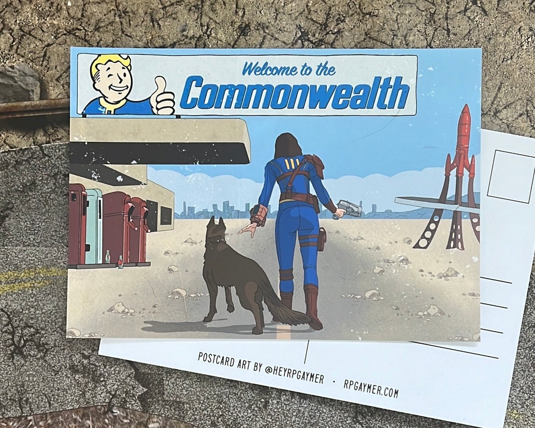 Fallout 4 Postcard, 5x7 Fallout Commonwealth Fan Art Print - Etsy