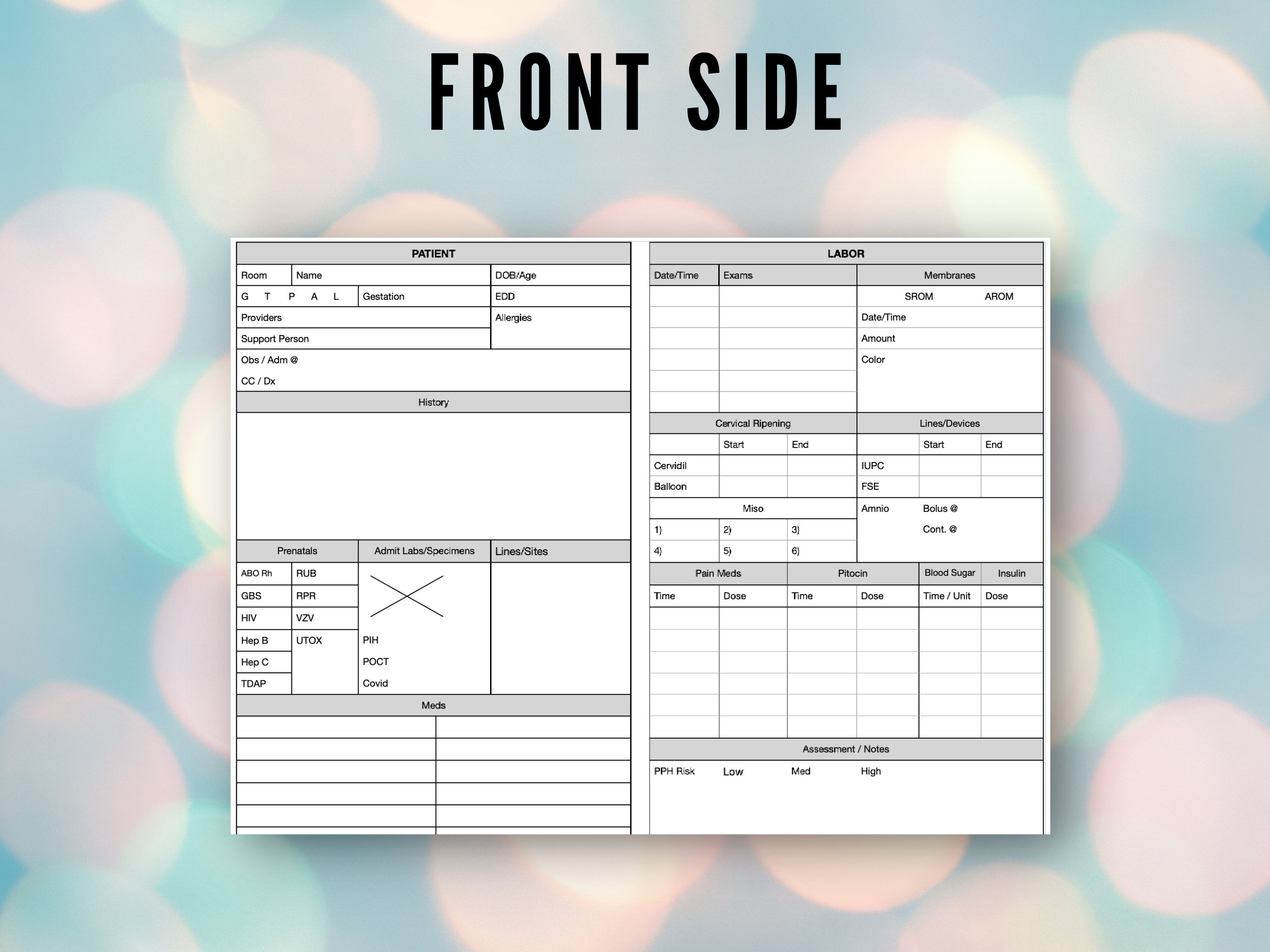 Labor and Delivery Nurse Report Sheet, OB Nurse Brain, LDRP Handoff ...