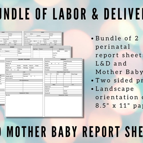 Labor and Delivery Nurse Report Sheet OB Nurse Brain LDRP - Etsy Canada