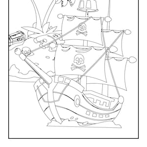 30 Pirate Coloring Pages! - Girl and Boy Kids Pirate Printable Book ...