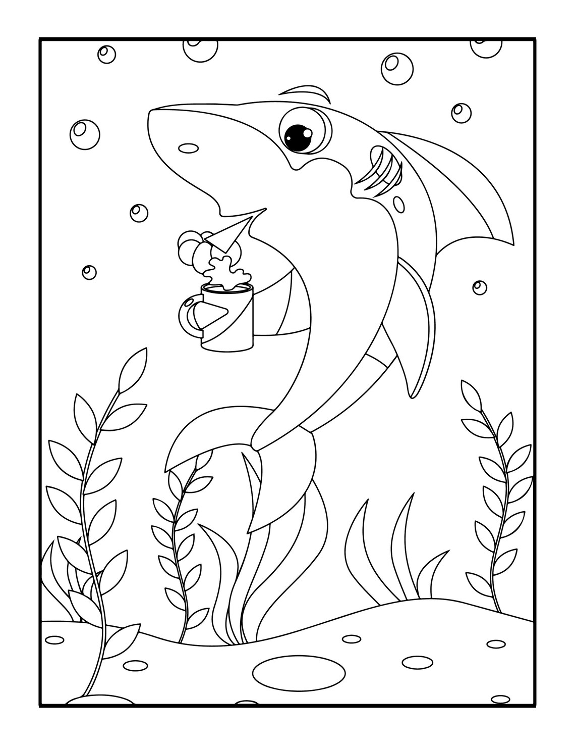 18 Ocean Animals Fish Coloring Pages! - Fish Octopus Crab Turtle ...