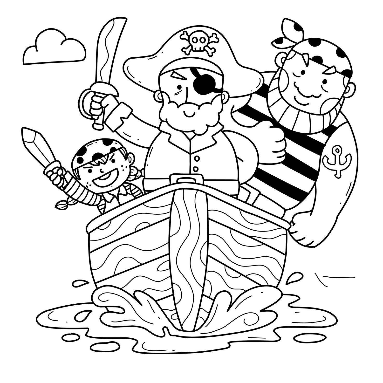 21 Pirate Treasure Map Coloring Pages! - Pirate Printable Book ...
