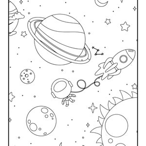 25 Space Coloring Pages! Planet Printable Book - Kids Coloring Pages ...