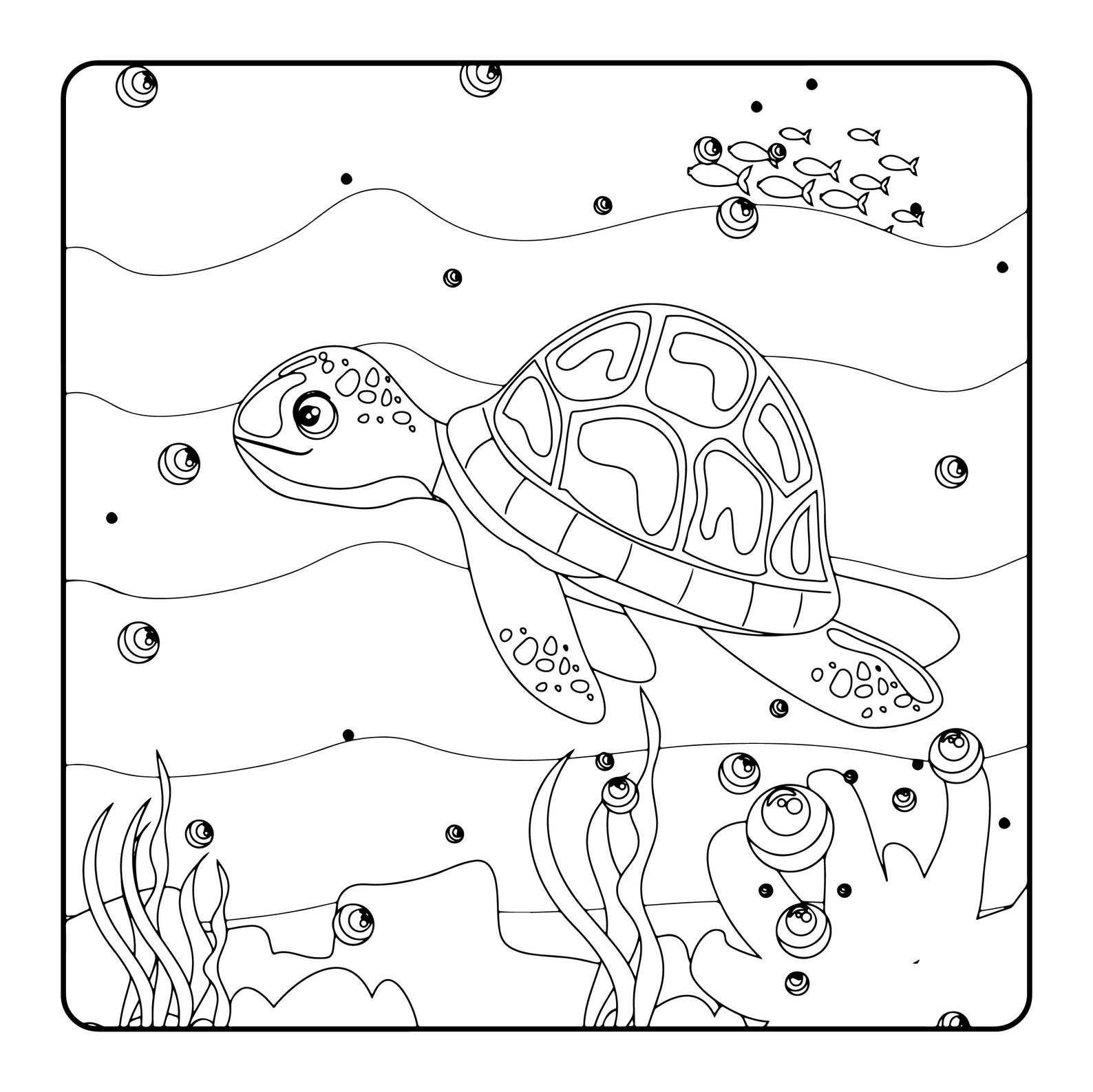 30 Sea Creatures Coloring Pages! - Ocean Animals Printable Book ...