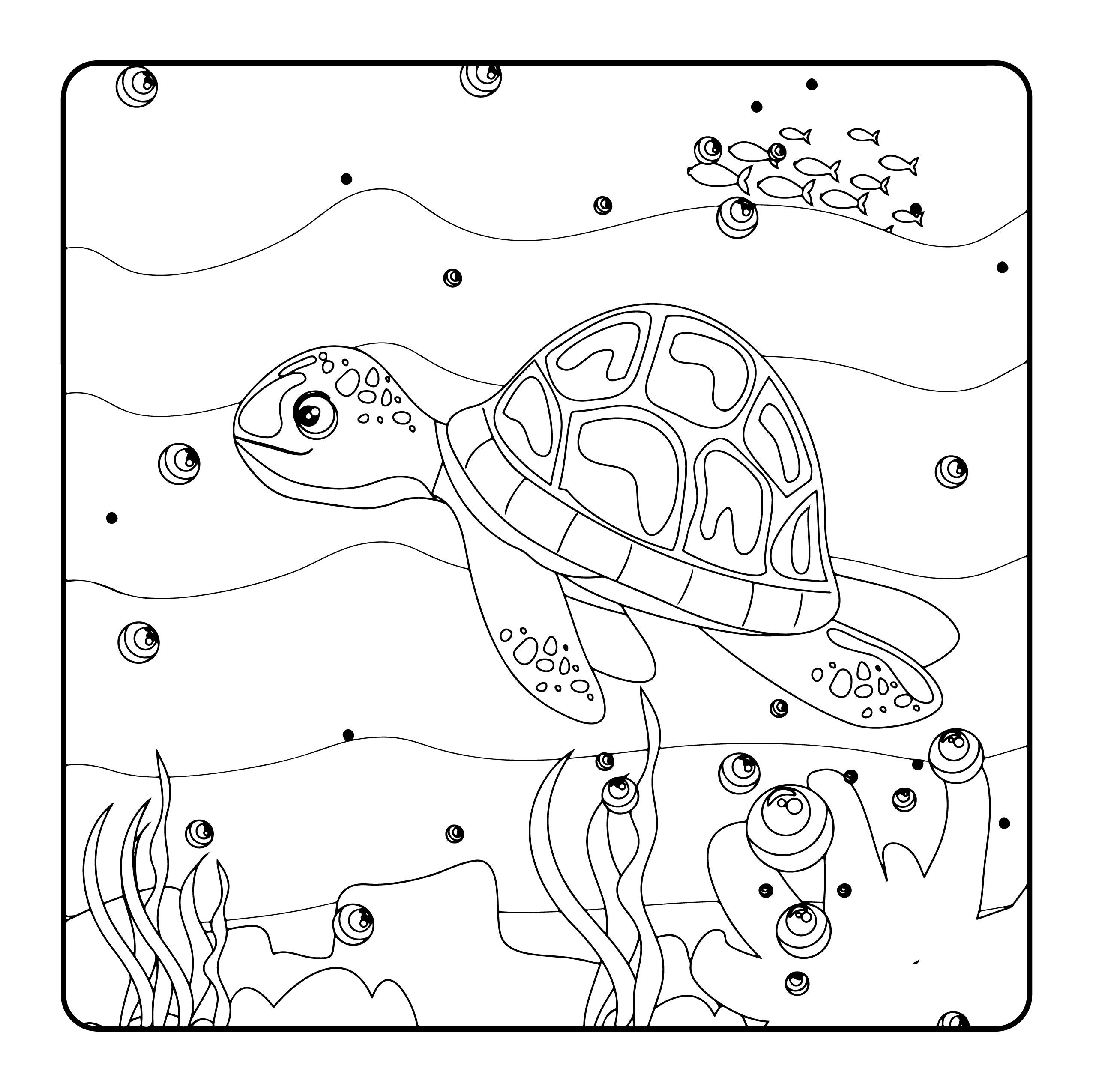 30 Sea Creatures Coloring Pages! - Ocean Animals Printable Book ...