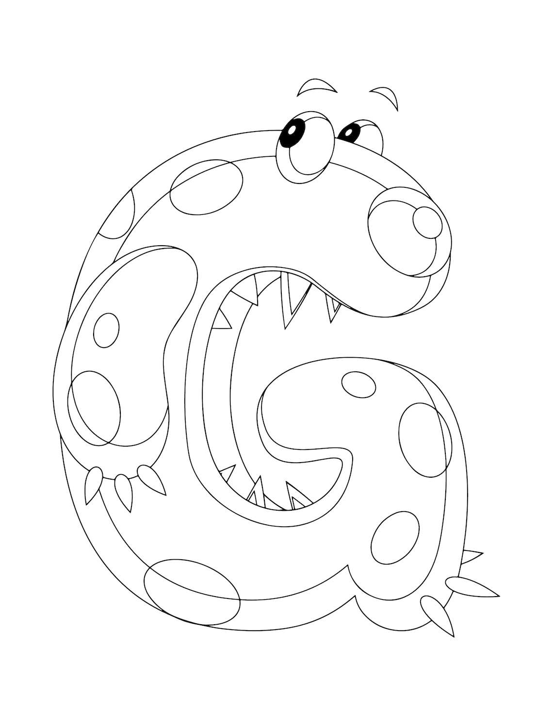36 Alphabet and Number Monsters Coloring Pages! - Monster Printable ...