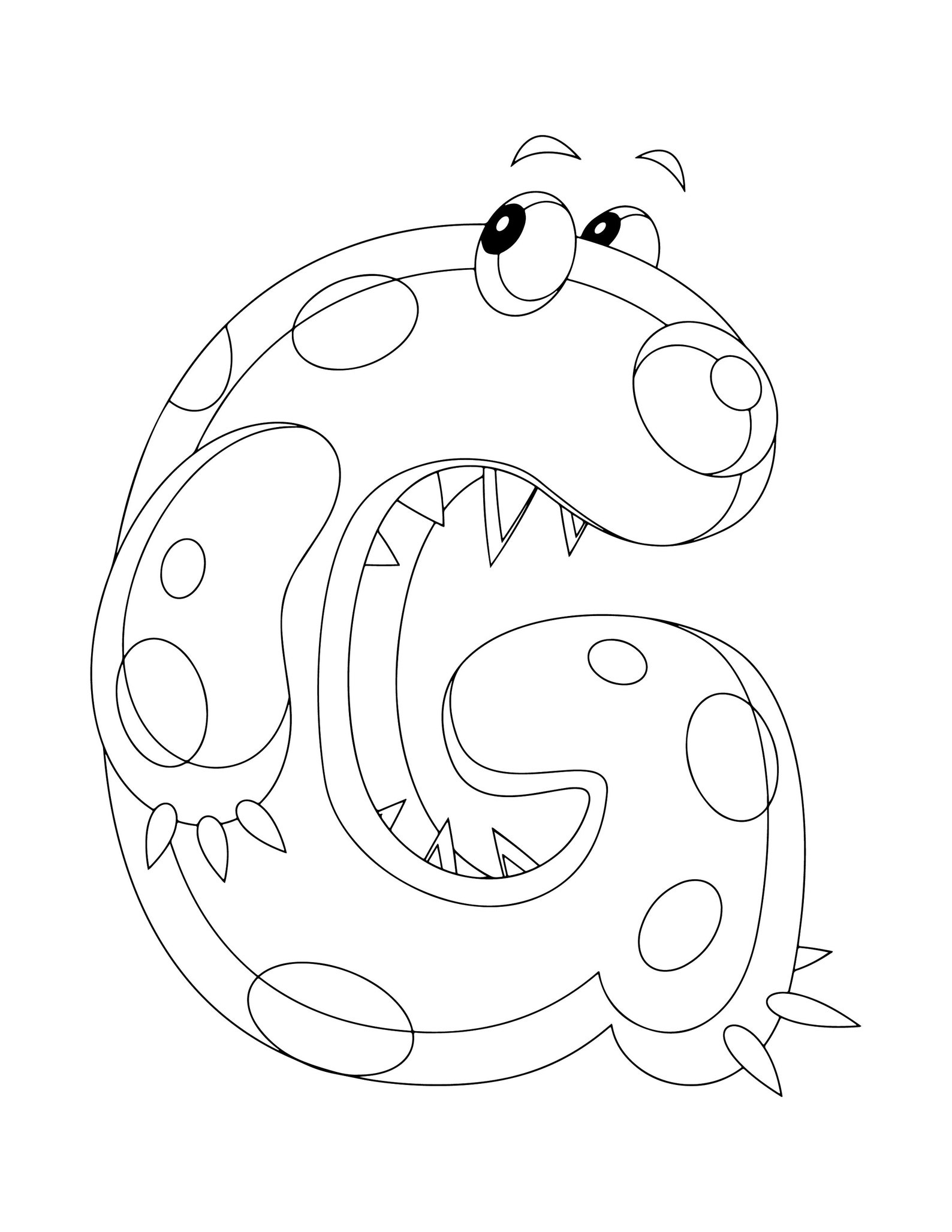 36 Alphabet and Number Monsters Coloring Pages! - Monster Printable ...