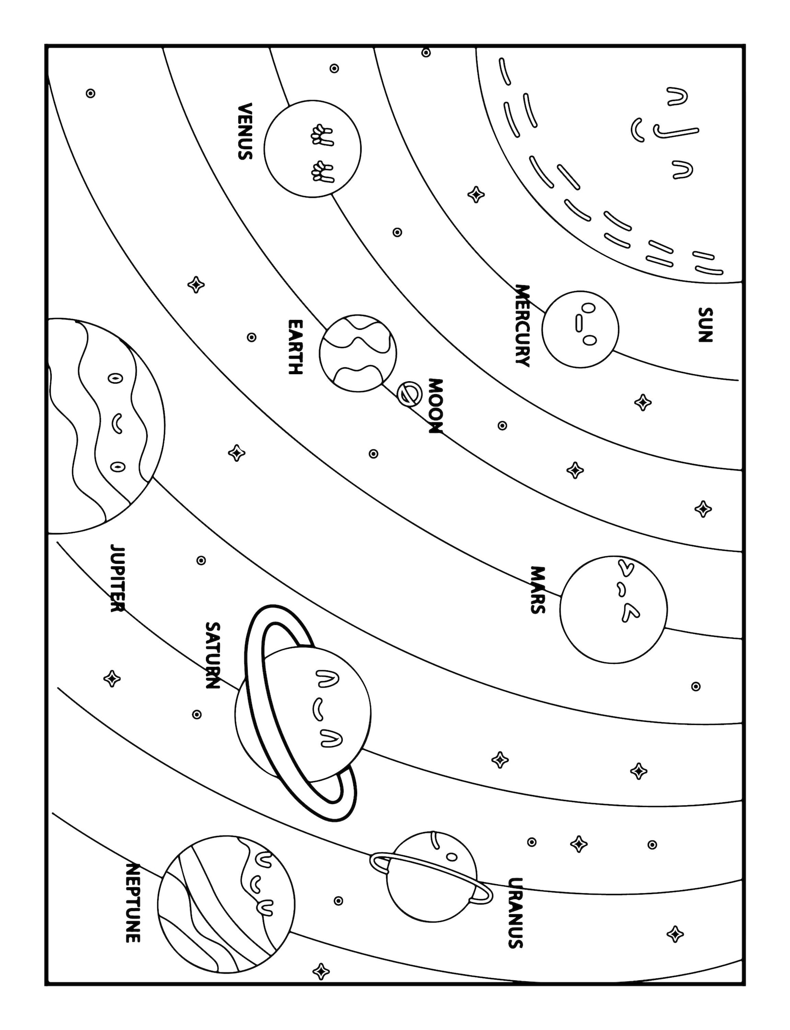25 Space Coloring Pages! Planet Printable Book - Kids Coloring Pages ...