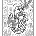 50 Page Mermaid Printable Book - Kids Coloring Pages - Kids Coloring ...