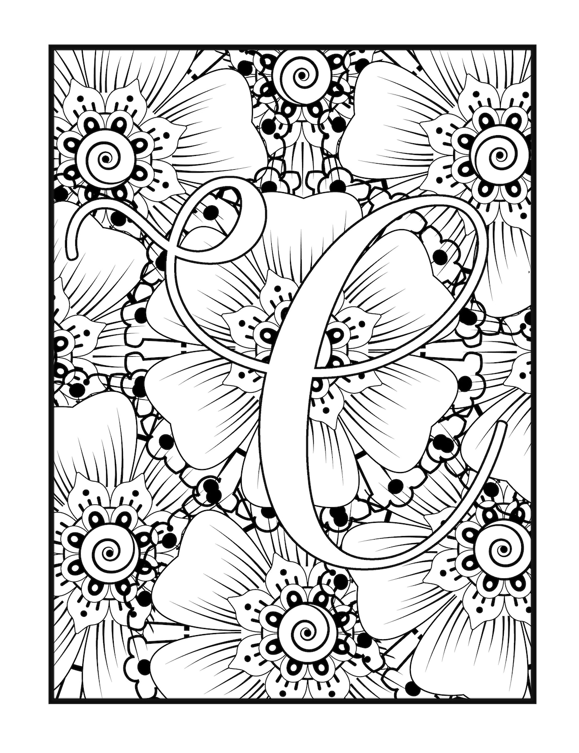 26 Mandala Alphabet Letters Coloring Pages! - Adult Alphabet Printable ...