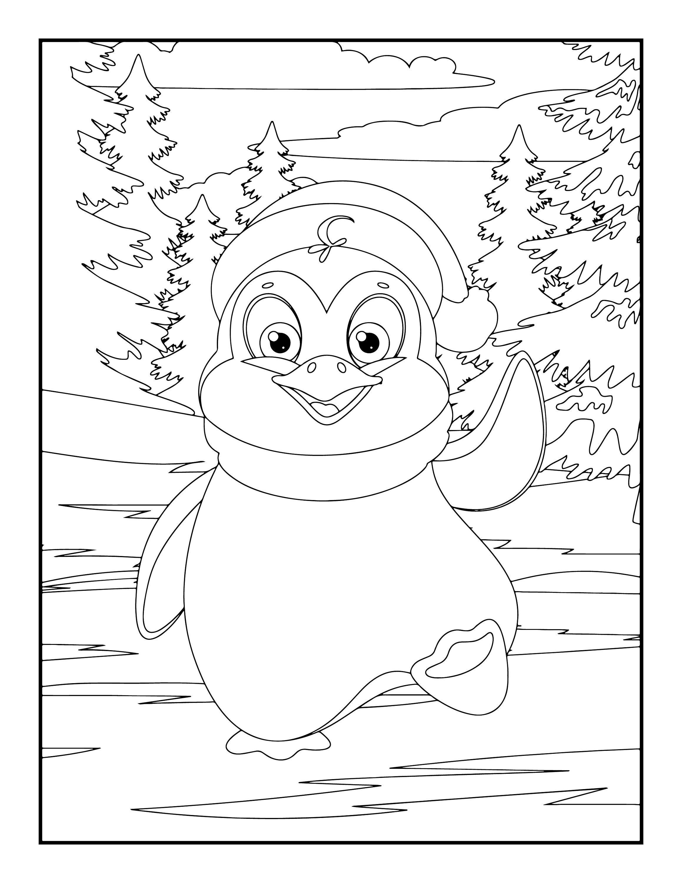 30 Page Christmas Printable Book - Christmas Coloring Pages - Digital ...