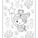 50 Page Mermaid Printable Book Kids Coloring Pages Kids Coloring Book ...