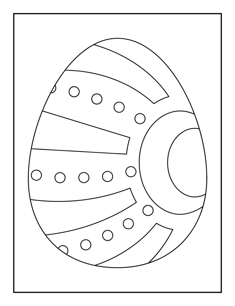 30 Easter Egg Coloring Pages! - Easter Egg Animals and Designs Patterns ...