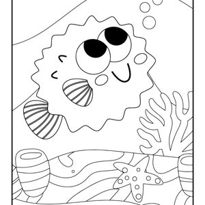 30 Ocean Animals Fish Coloring Pages! - Fish Octopus Crab Turtle ...