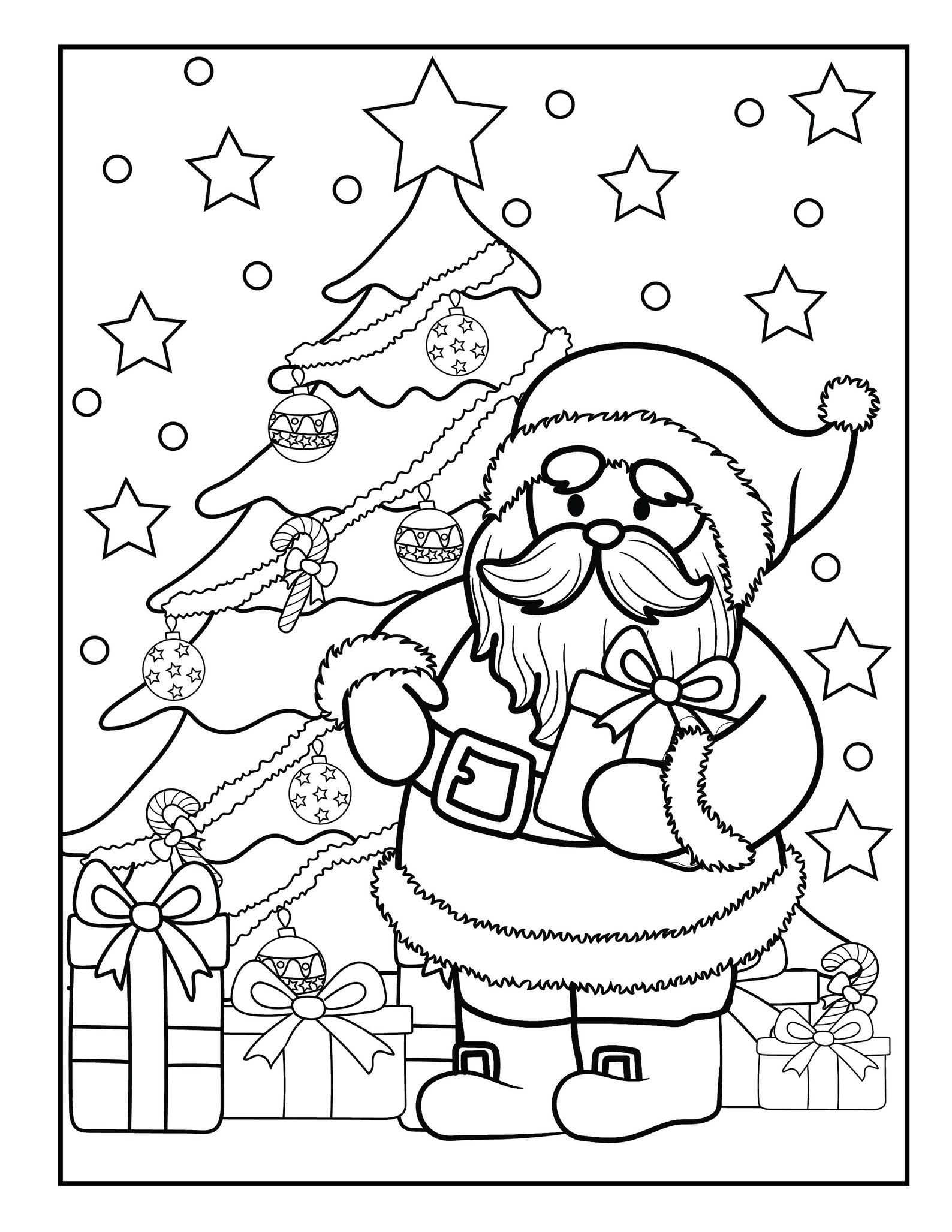 26 Page Christmas Printable Book - Christmas Coloring Pages - Digital ...