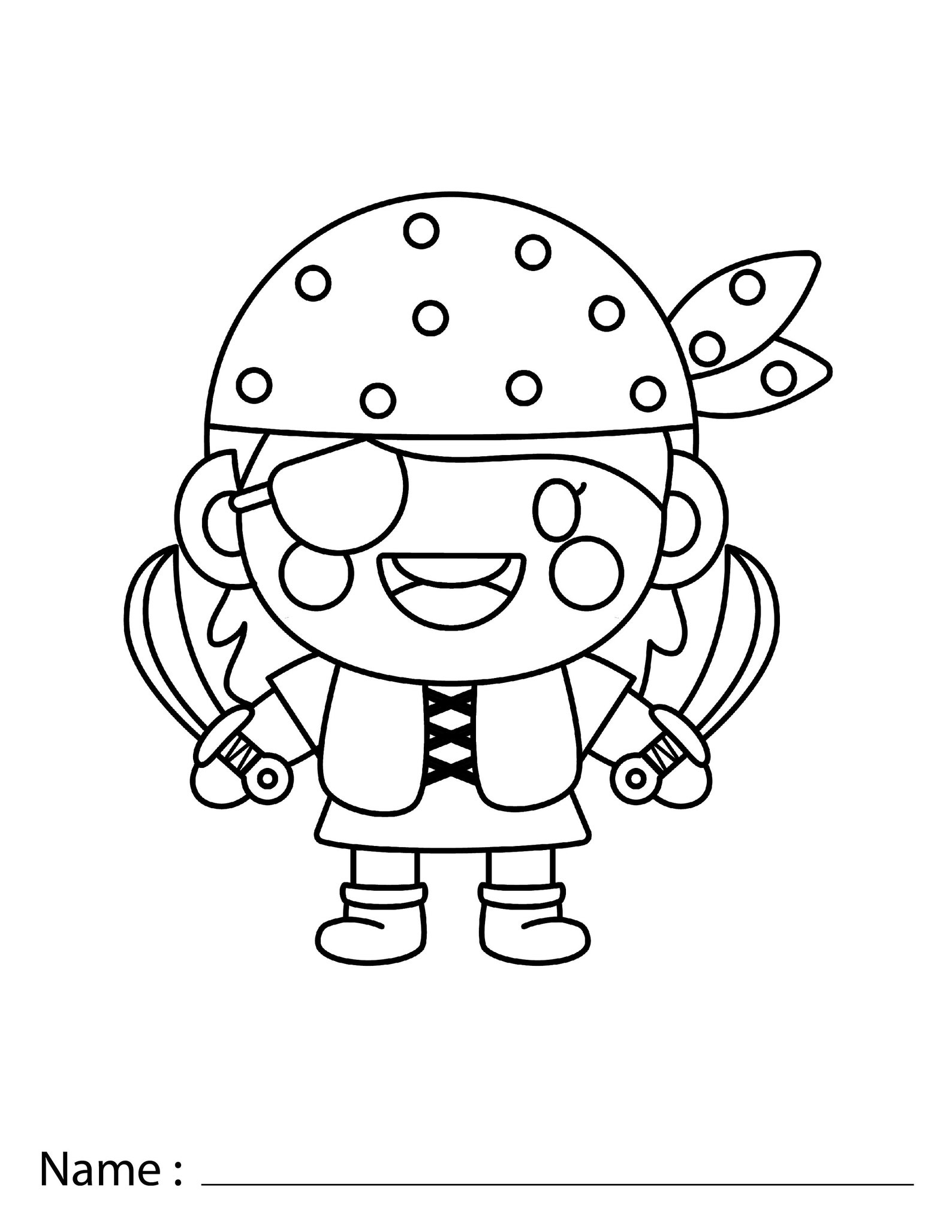 21 Pirate Treasure Map Coloring Pages! - Pirate Printable Book ...