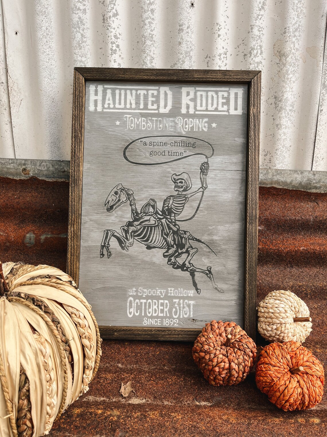 Haunted Rodeo Signs | Western Halloween Decor | Western Home Decor ...