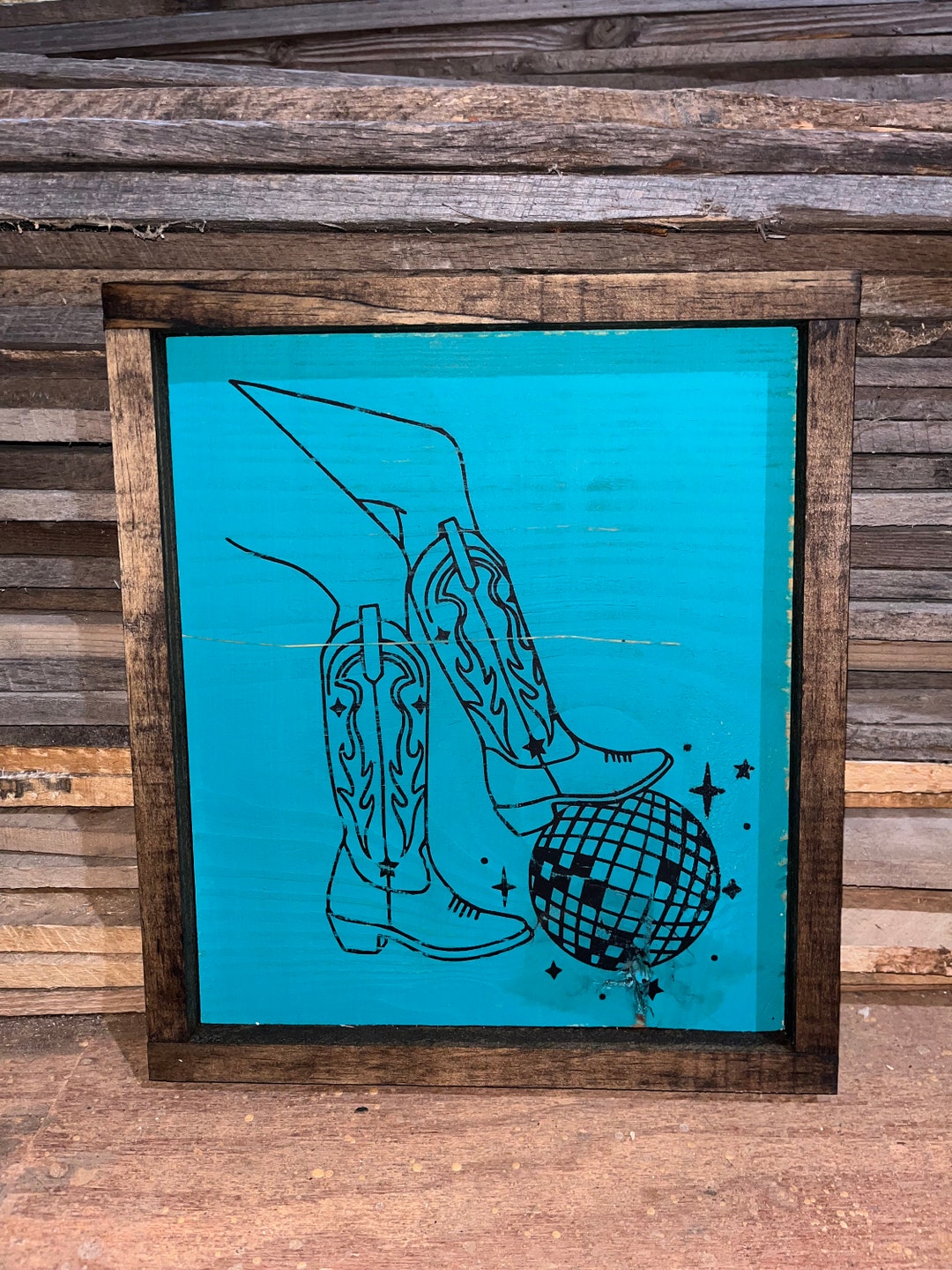 Disco Cowgirl Sign | Cowgirl Home Decor | Western Home Decor | Western ...