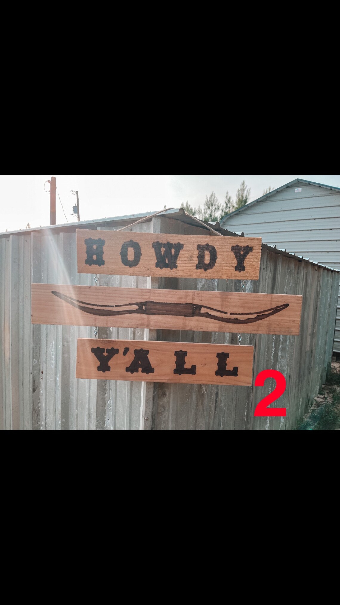 Howdy Y’all Hanging Sign | Western Signs | Western Decor | Western ...