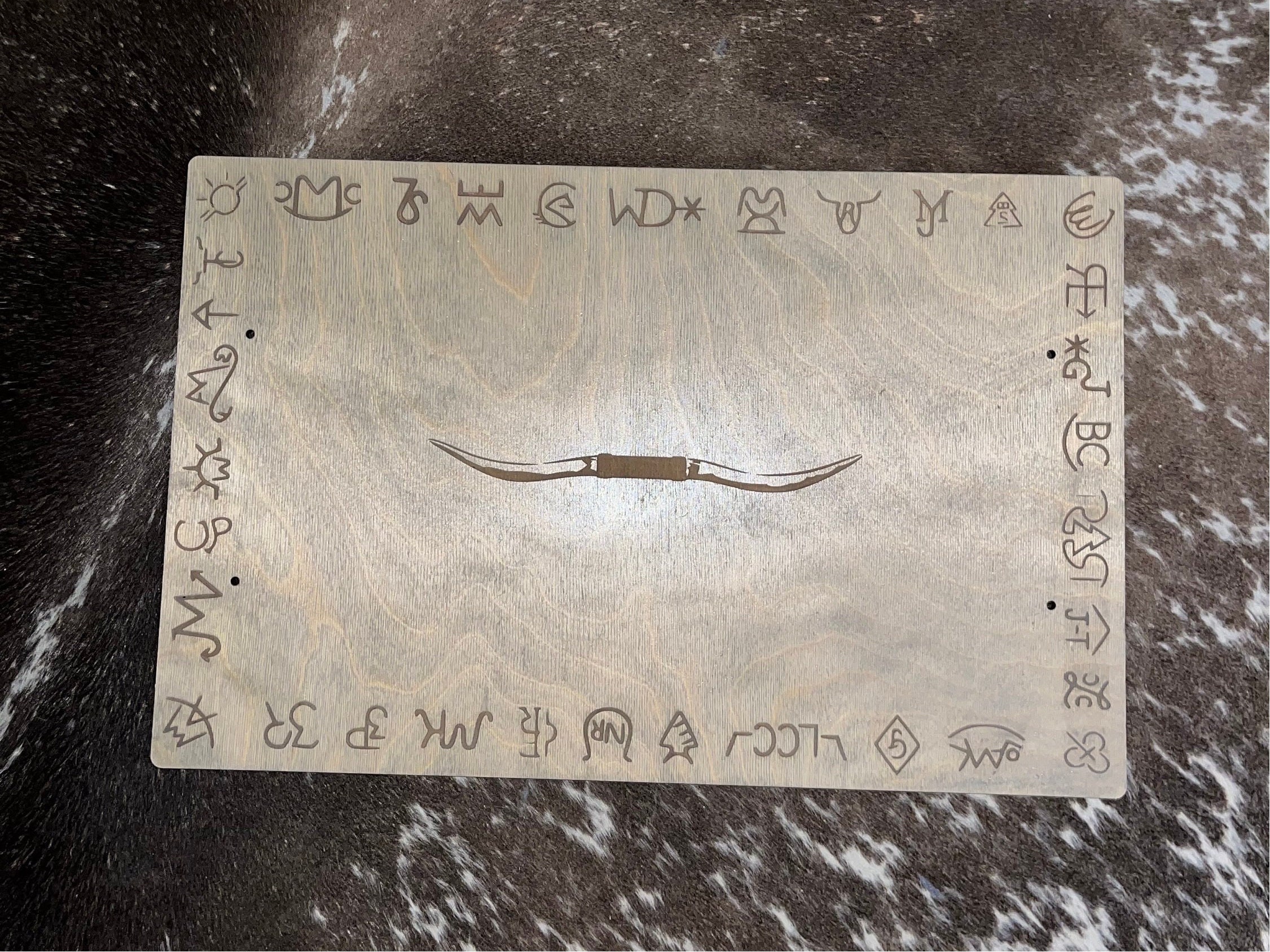Longhorn Horns & Brands Serving Tray | Western Serving Tray | Cowboy ...