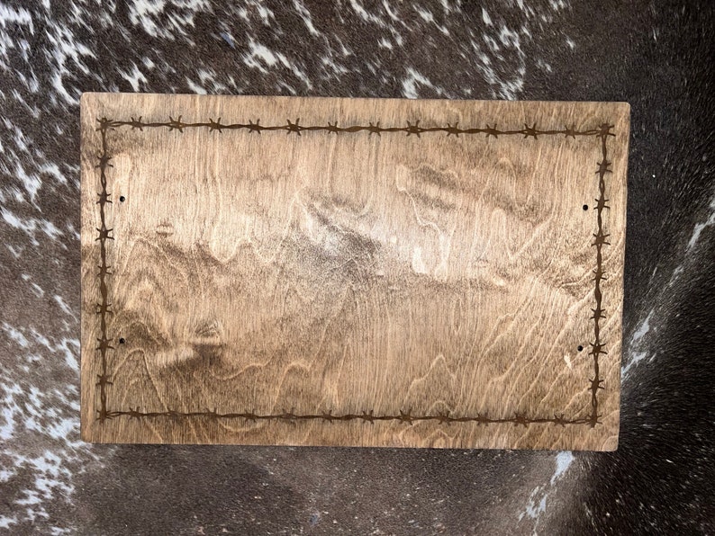 Barbed Wire Serving Tray Western Serving Tray Cowboy Decor Western Tray ...