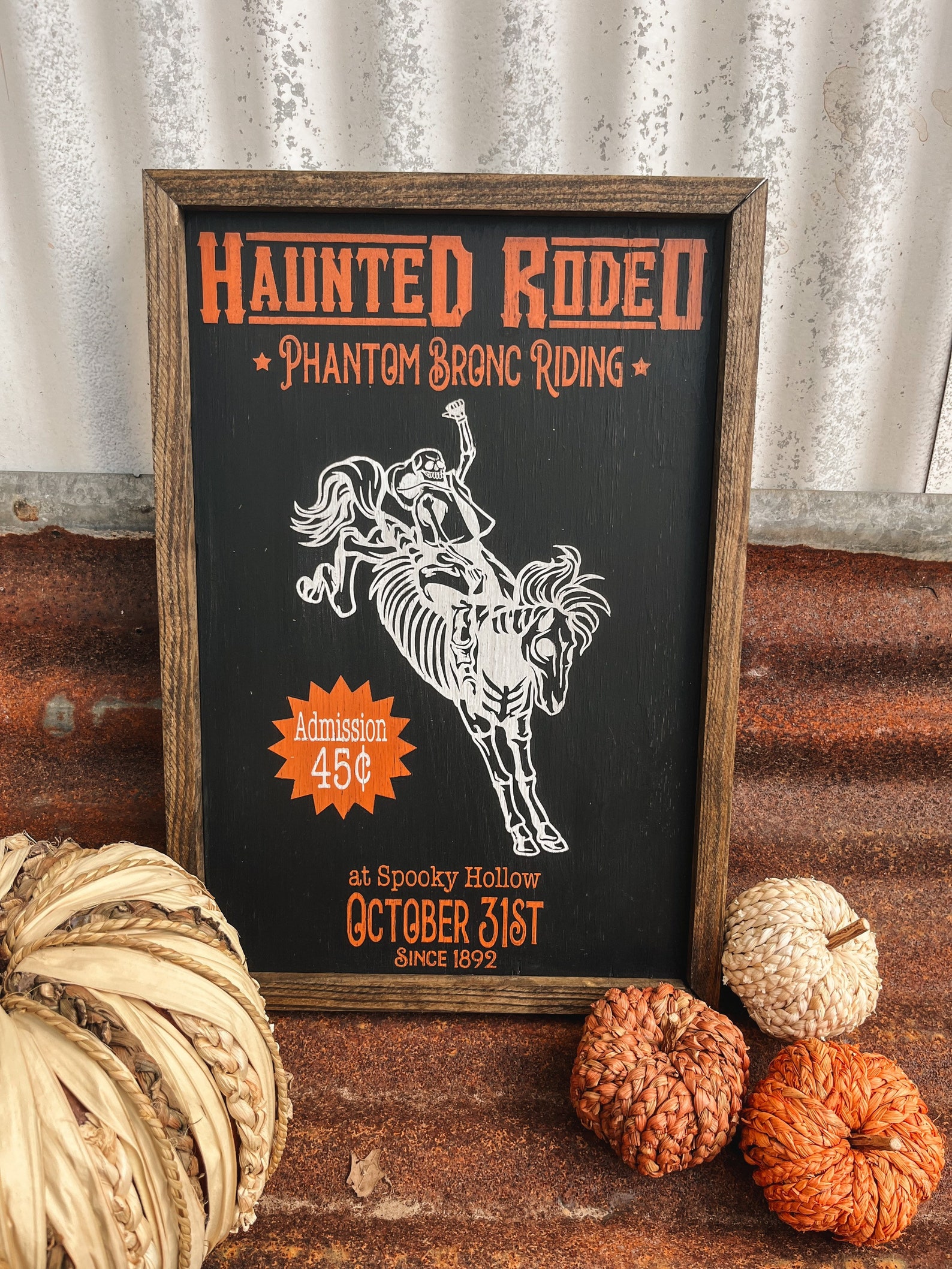Haunted Rodeo Signs | Western Halloween Decor | Western Home Decor ...