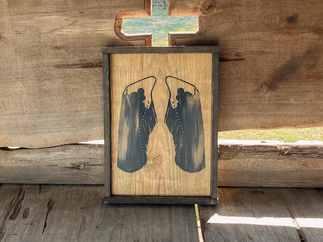 Cowboy Chaps Sign | Cowboy | Western Sign | Western Home Decor ...