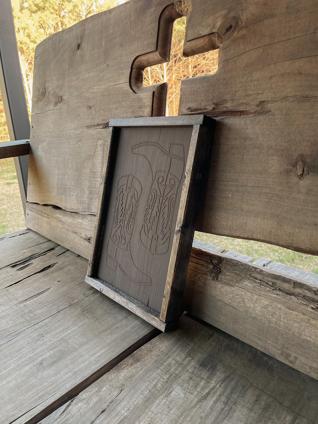 Cowboy Boot Sign | Rustic Home Decor | Western Sign | Western Home ...