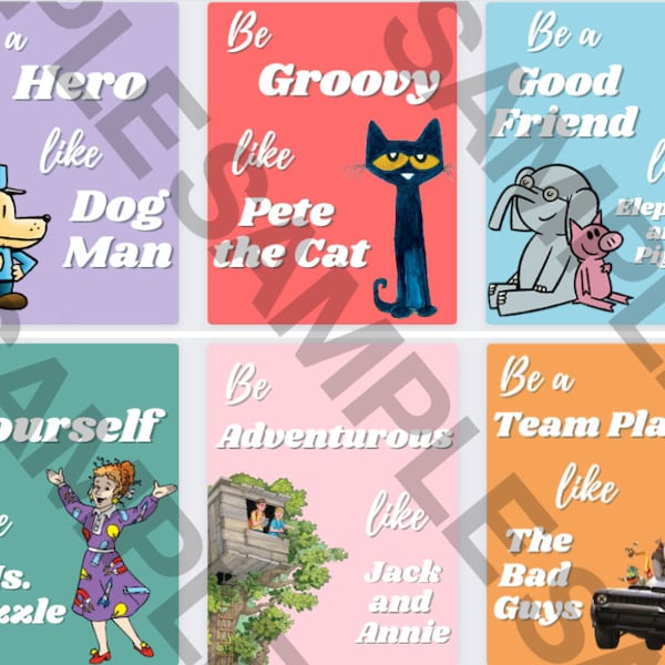 Elementary Library Posters - Etsy