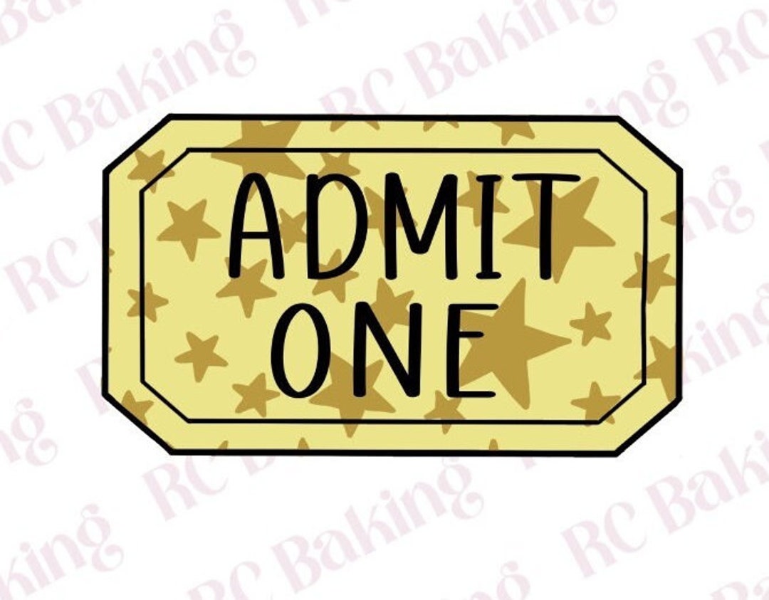 Movie Theater Ticket Cookie Cutter - Etsy