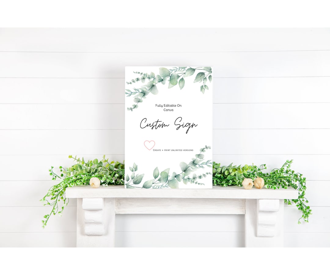 Customizable Digital Wedding Sign - Etsy