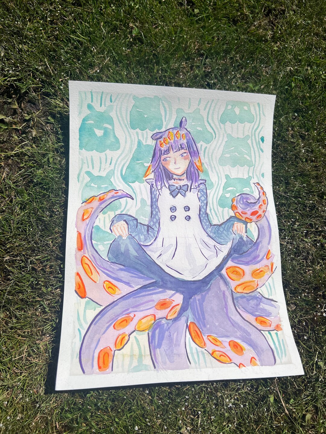 Hololive-en Ninomae Inanis Original Art Print 9x12 - Etsy