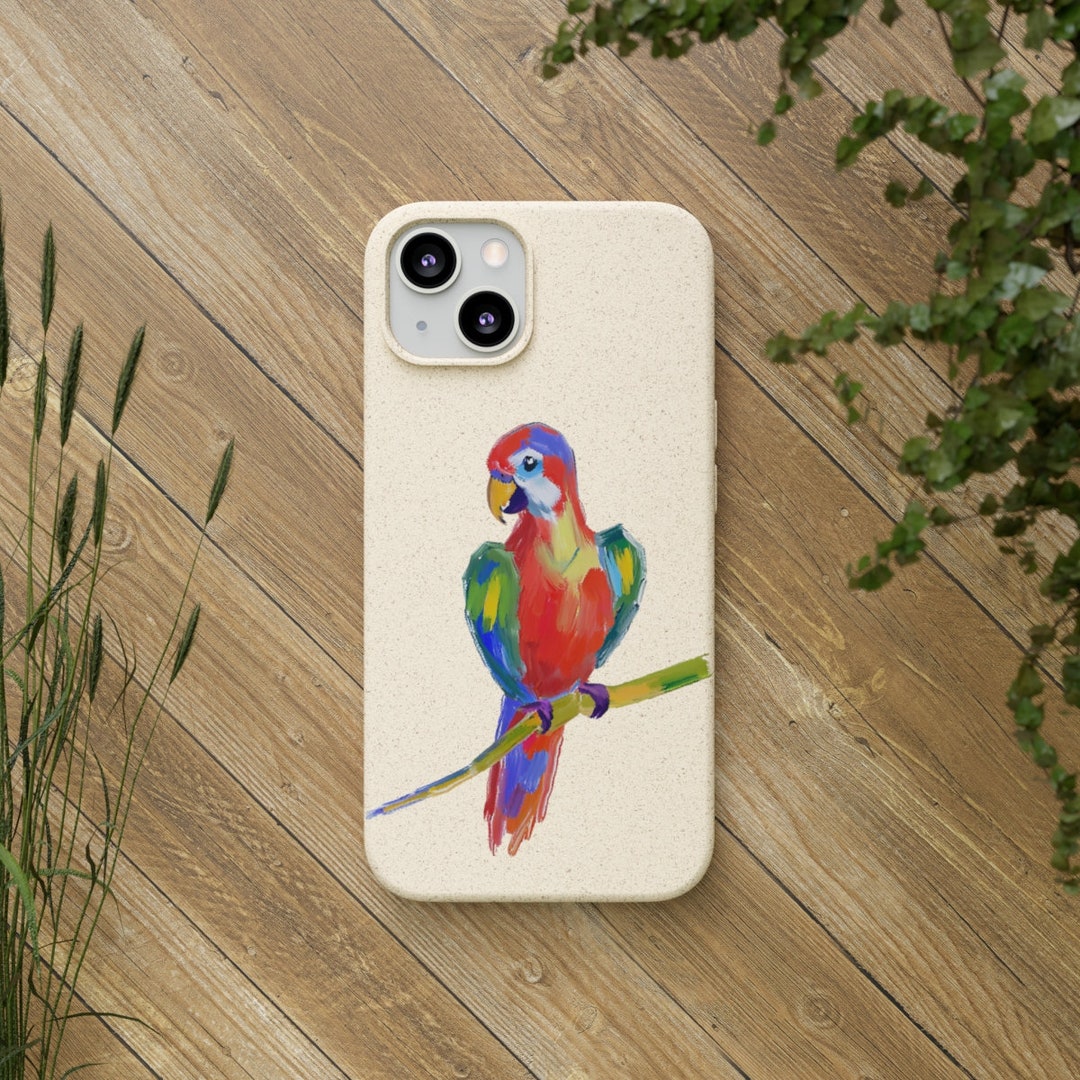 Cute Colorful Parrot Biodegradable Cases, Cute Gift for Her Him - Etsy