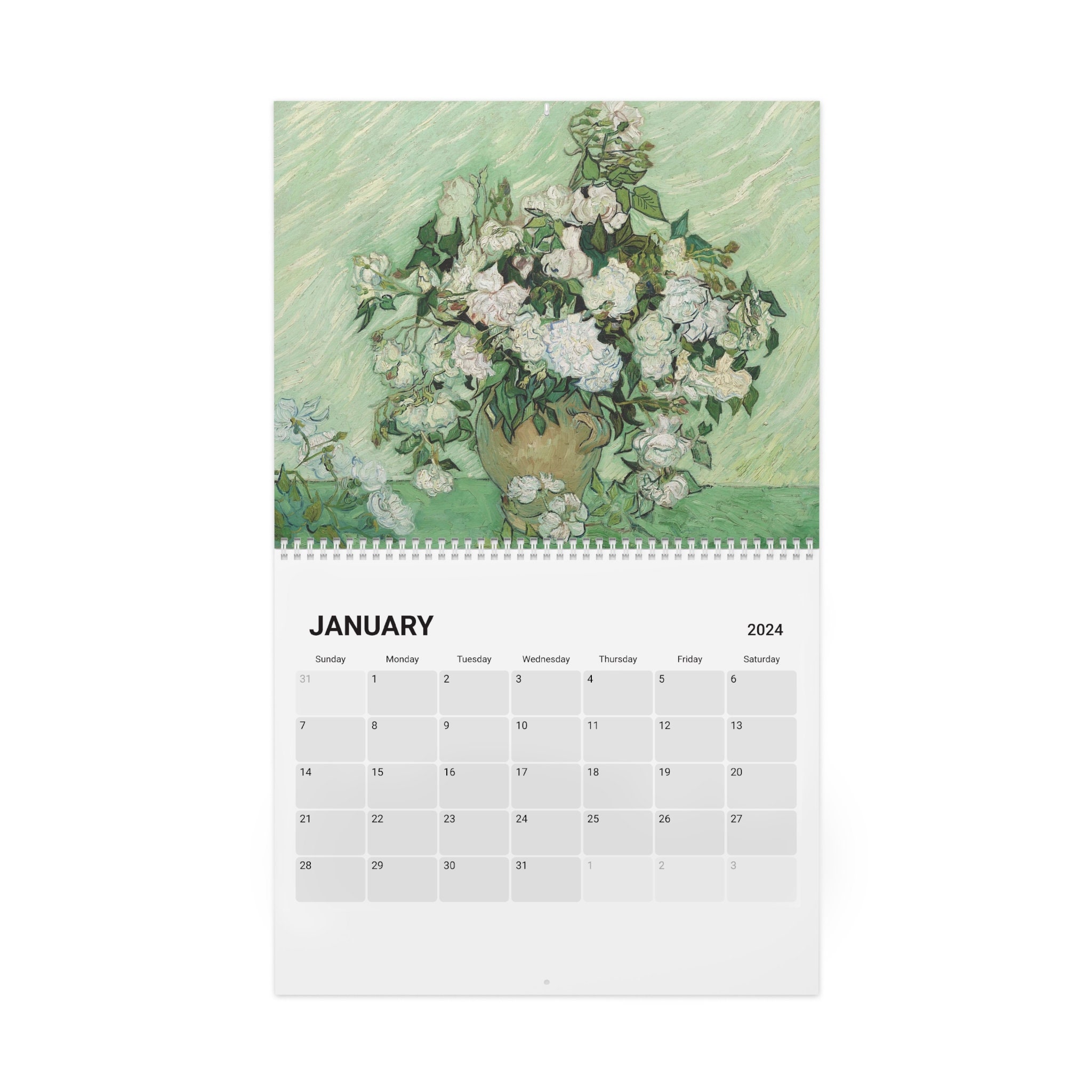 Vincent Van Gogh 2024 Calendar, Vintage Art Print Calendar, Art Lover ...