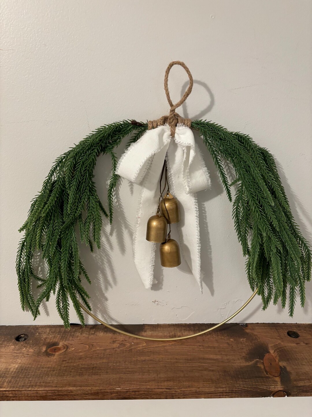 Simple Winter Wreath Gold Frame 14 - Etsy