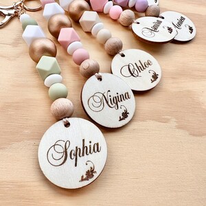 Personalized Name Keychain Bag Name Keychain Girl Gift Beaded Bag ...