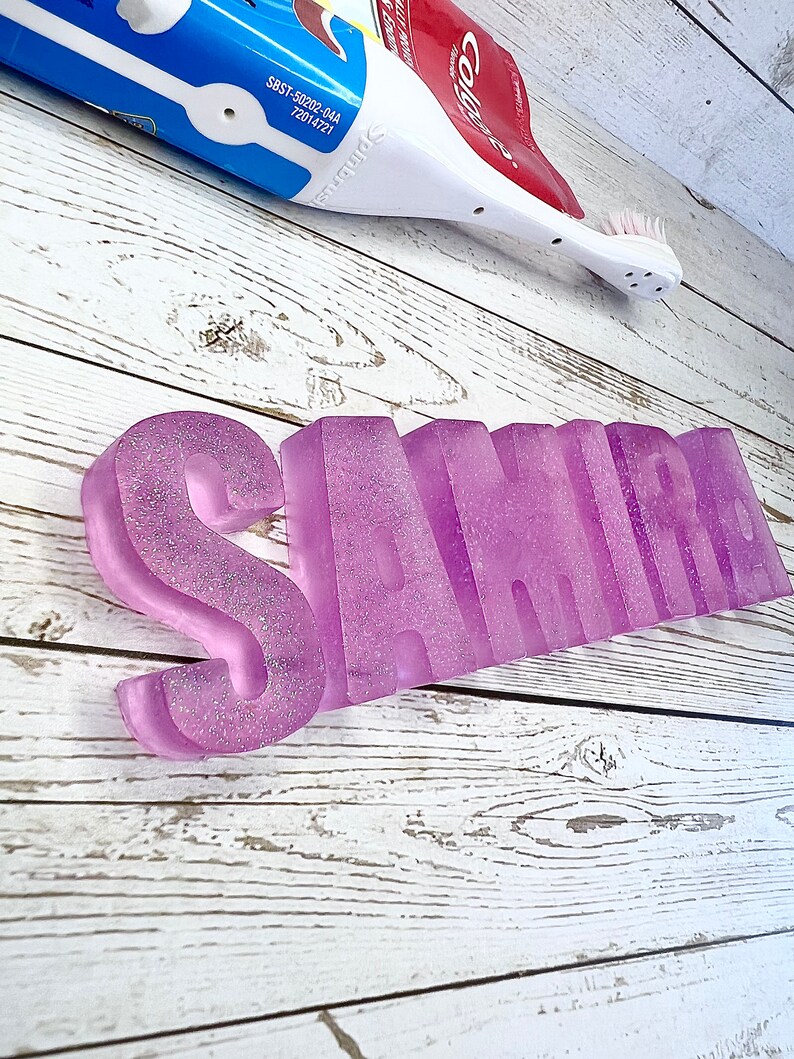 Sparkly Soap Personalized Name Soap Kids Name Soap Soap - Etsy