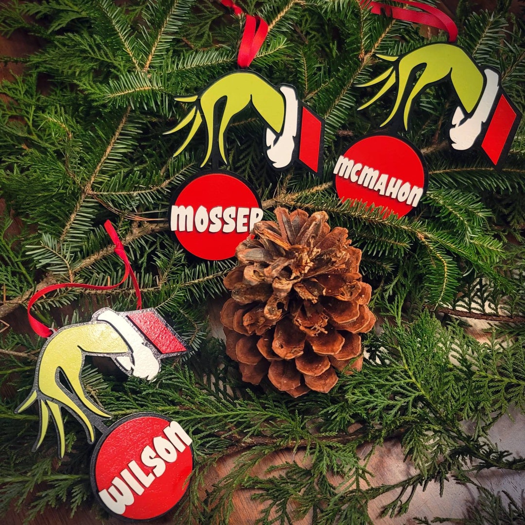 The Grinch Ornament SVG Laser Cut File - Etsy Australia