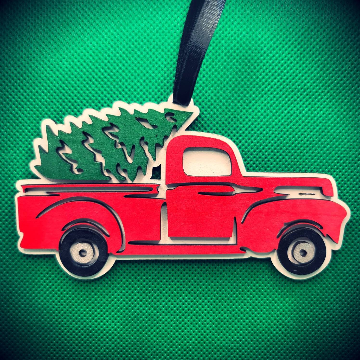 Vintage Truck Tree Chevy Ford SVG File Ornament - Etsy