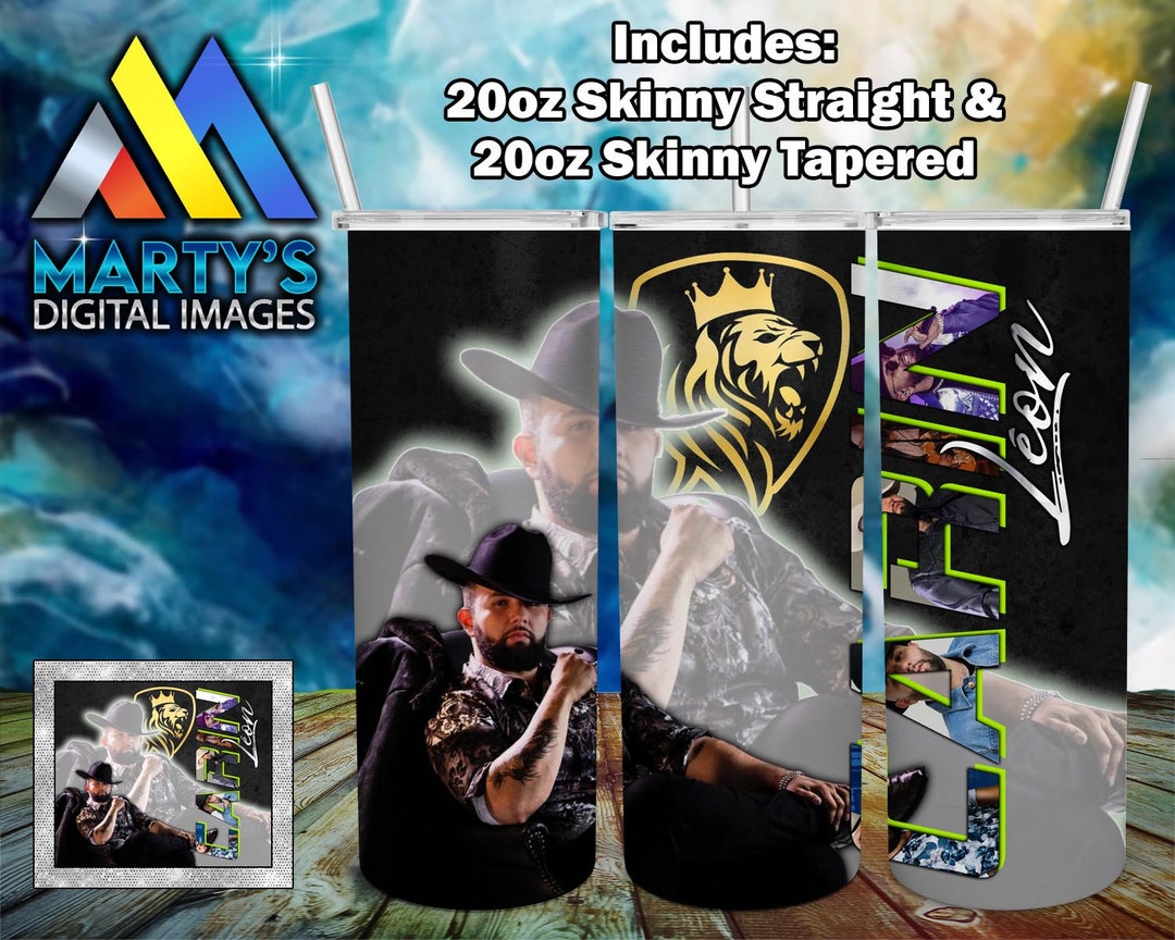 Custom Image, Lion, Leon, Banda, Norteno, Rufe Leon, Wrap, 20oz Tumbler ...