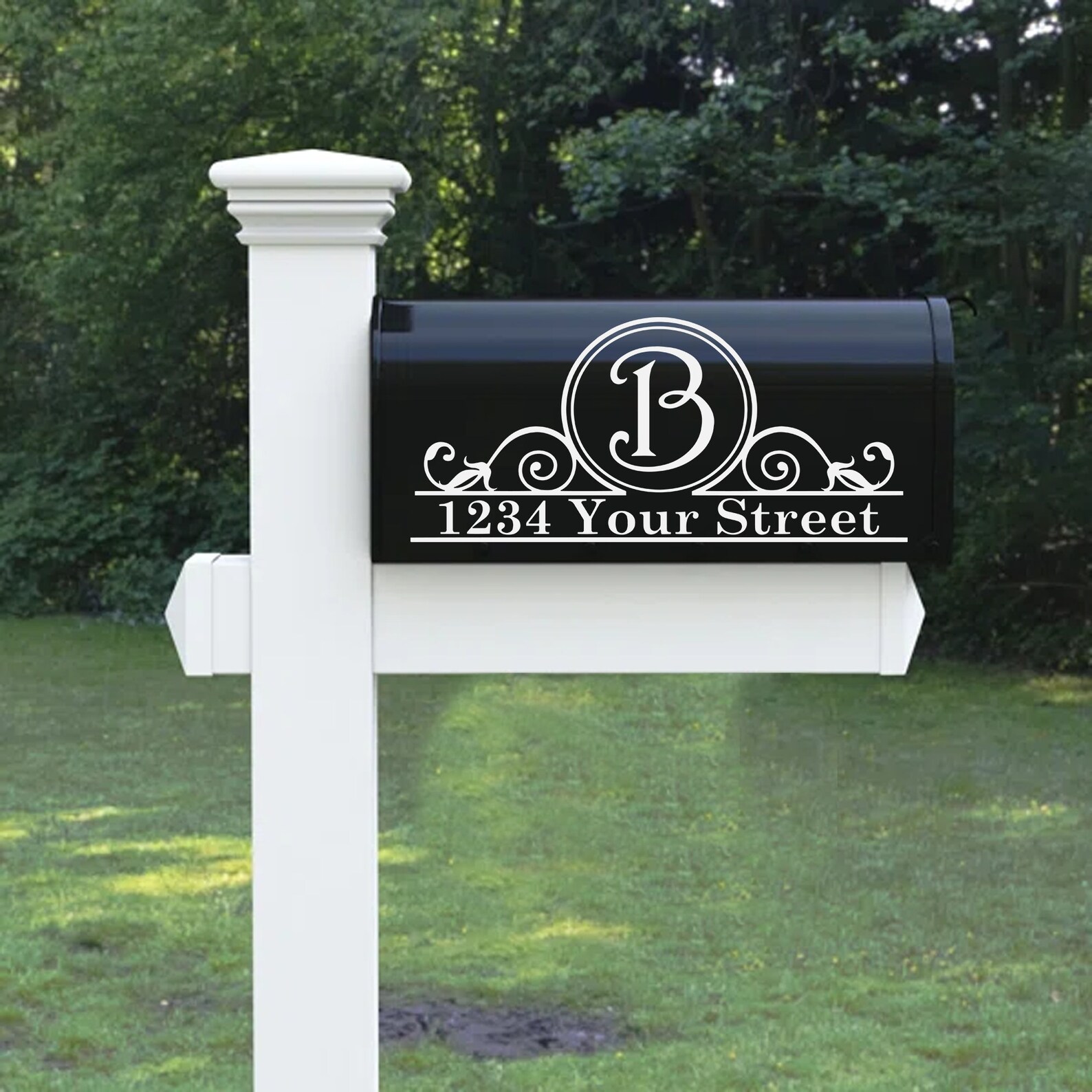 Custom Mailbox Address SVG, Street Address SVG, Monogram Initial SVG ...