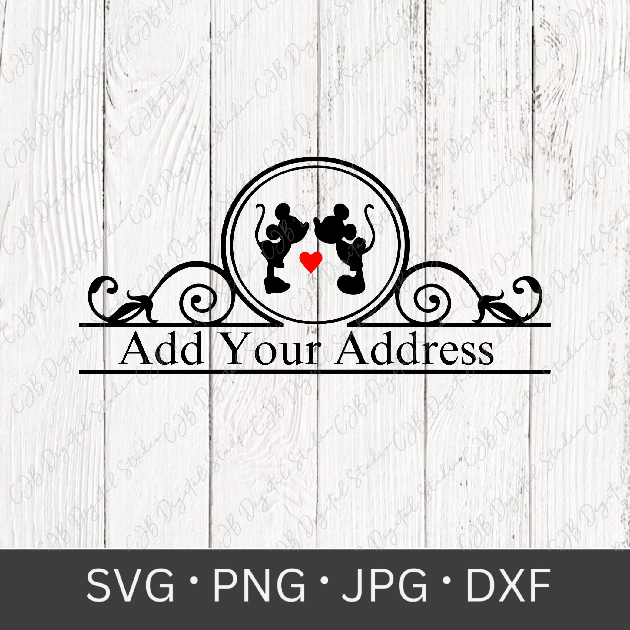 Mickey Minnie Couple Mailbox SVG, Custom Mailbox Numbers SVG, Street ...