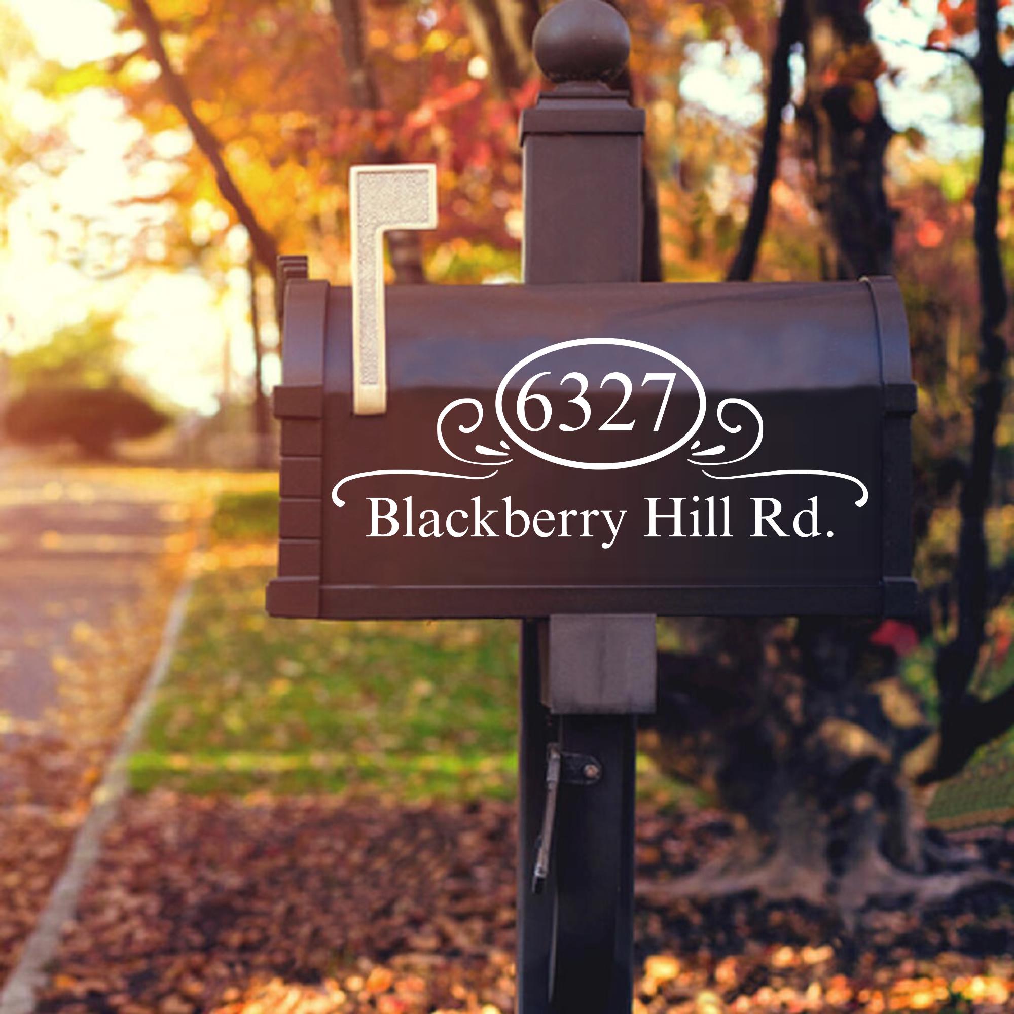 Custom Mailbox SVG, Vinyl Mailbox Decal Cut File PNG, House Numbers ...