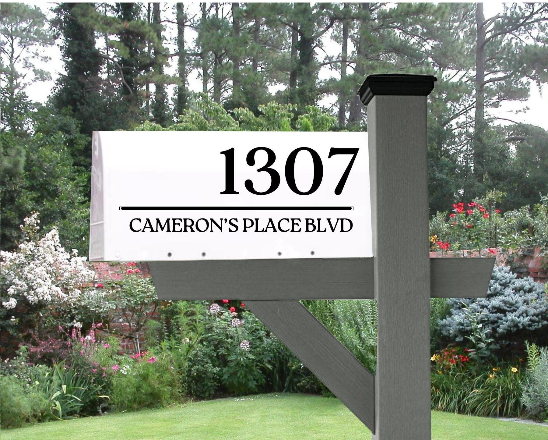 Custom Mailbox Numbers SVG, Street Address, House Numbers, Personalized ...