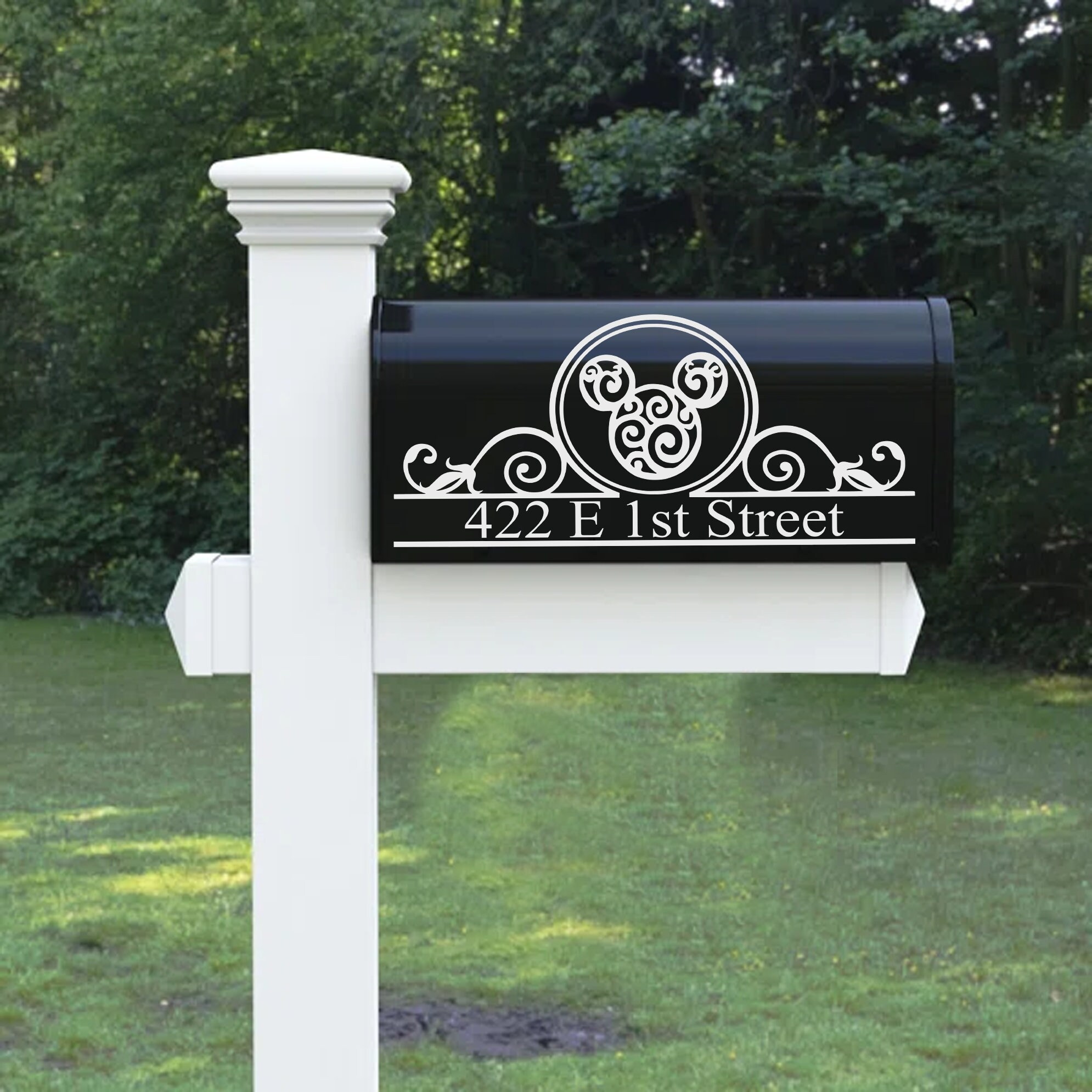 Mickey Inspired Mailbox SVG, Custom Mailbox Numbers SVG, Street Address ...