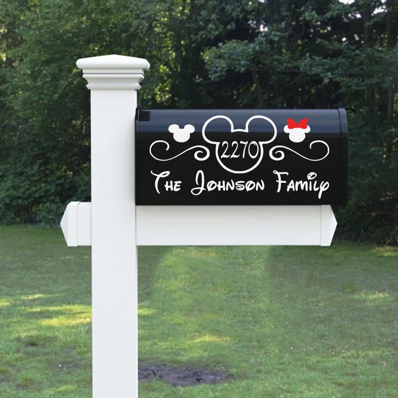 Mickey Minnie Family Mailbox SVG, Cricut Cut File, Silhouette, Vinyl ...