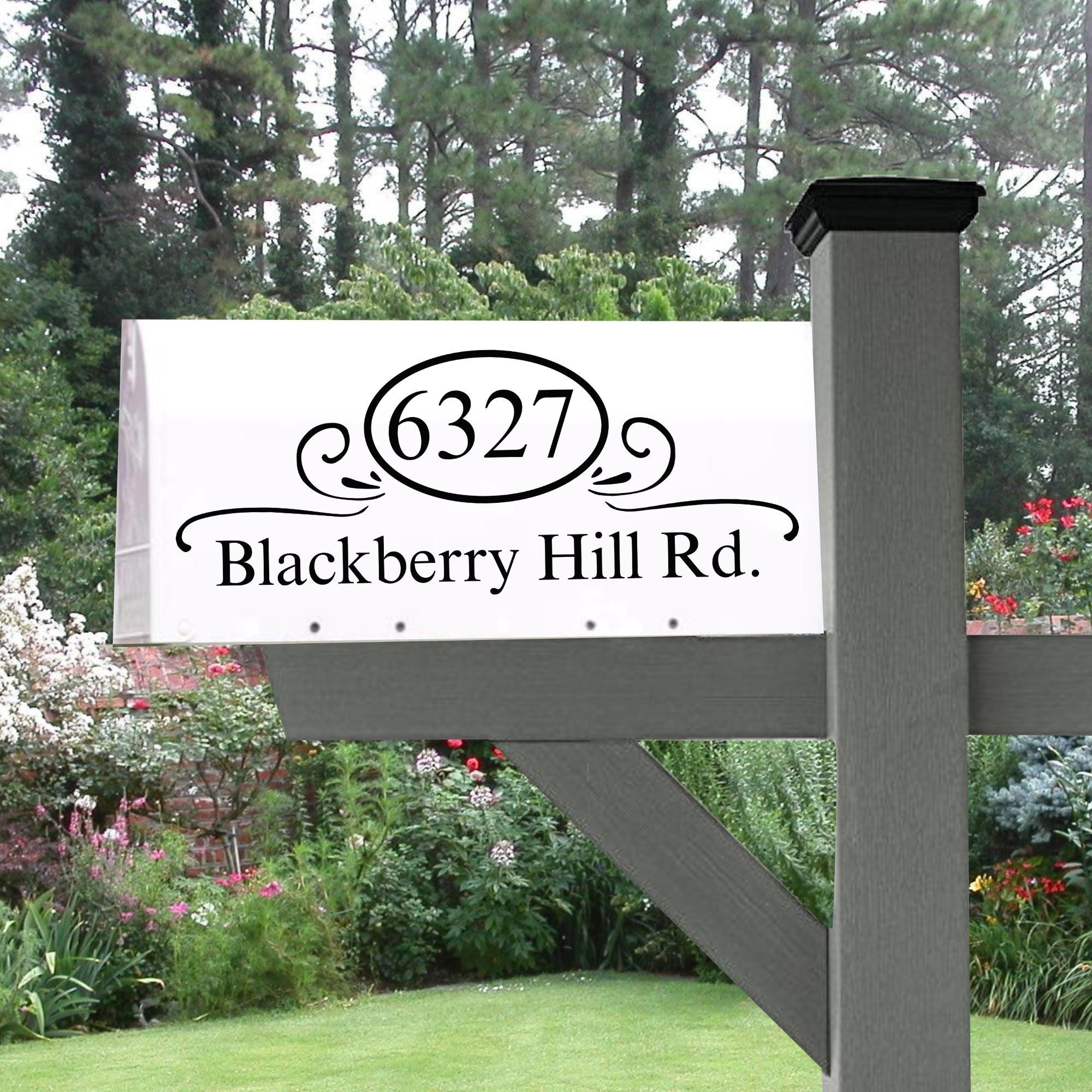 Custom Mailbox SVG, Vinyl Mailbox Decal Cut File PNG, House Numbers ...