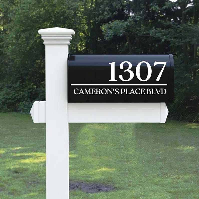 Custom Mailbox Numbers SVG, Street Address, House Numbers, Personalized ...