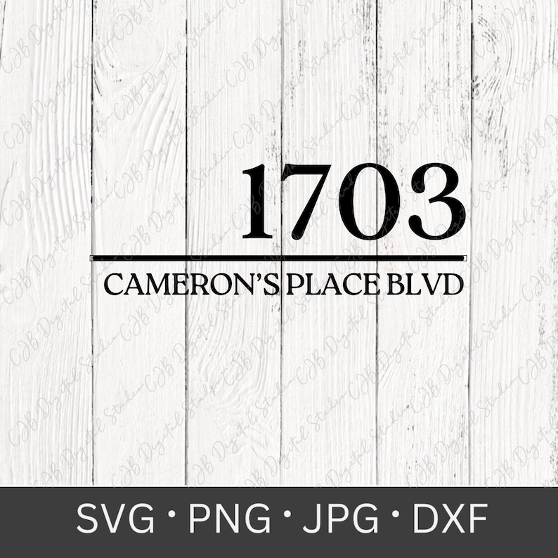 Custom Mailbox Numbers SVG, Street Address, House Numbers, Personalized ...