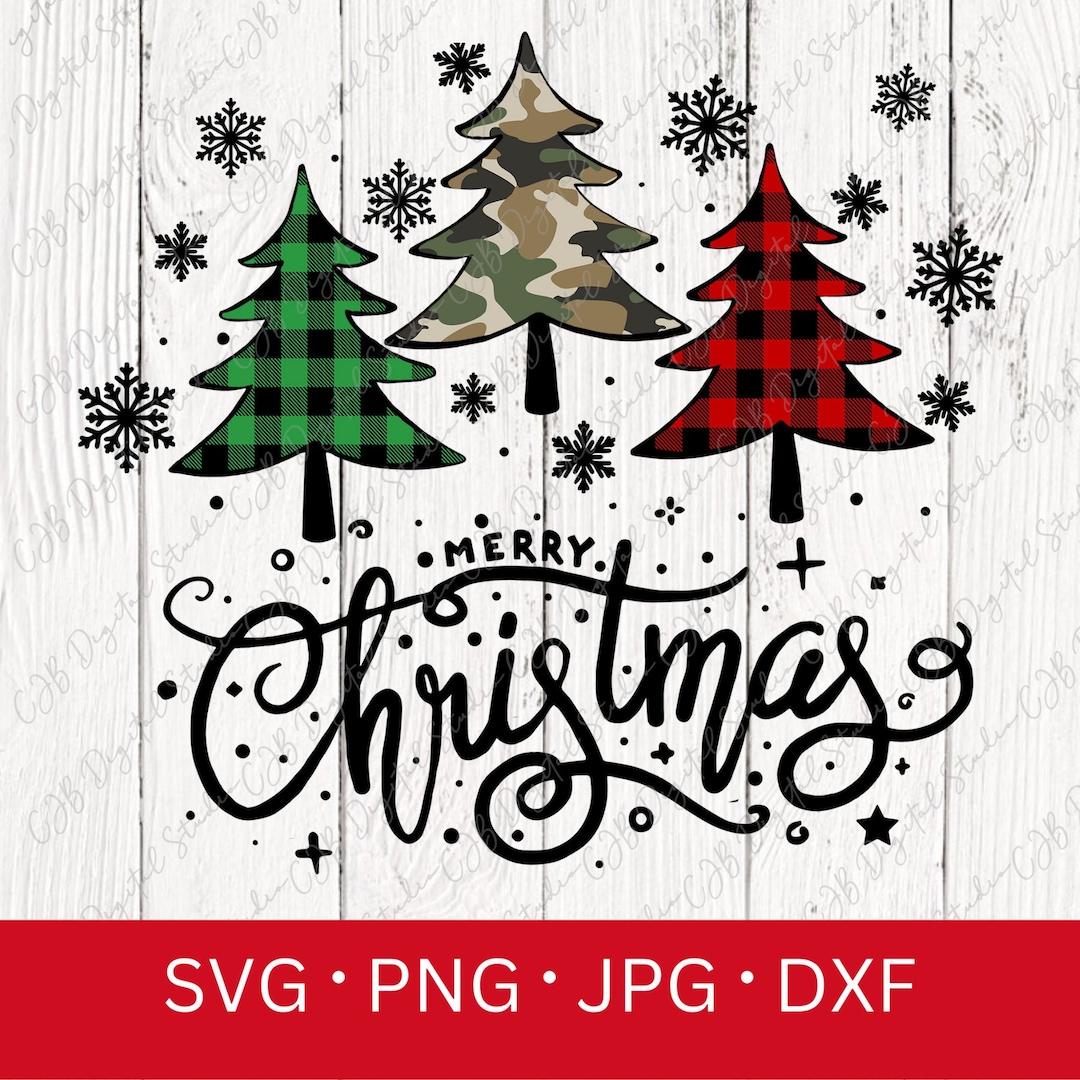 Army Christmas Tree SVG, Christmas Shirt PNG, Merry Christmas Clipart ...